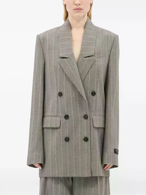 MSGM Pinstripe Double-breasted Jacket