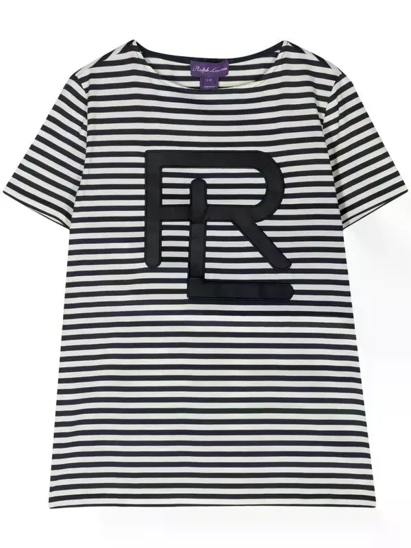 Ralph Lauren Striped Cotton T-shirt - Blue