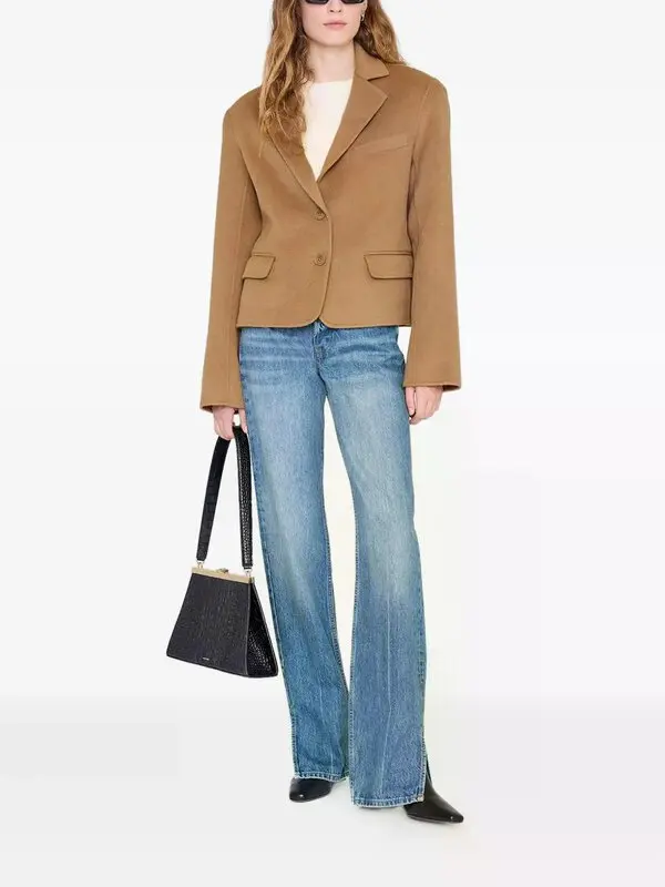 ANINE BING Etienne Cropped Blazer - Brown