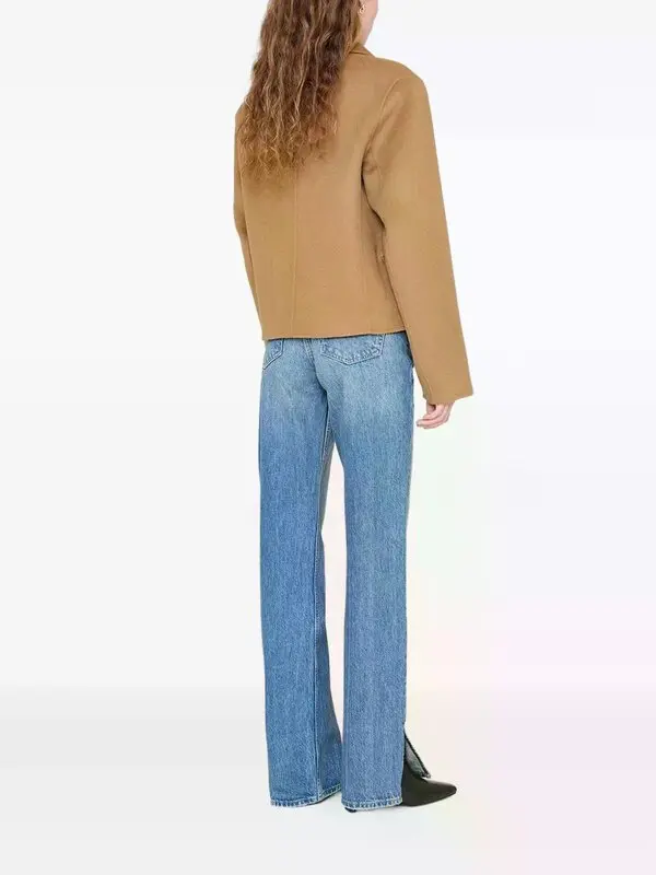 ANINE BING Etienne Cropped Blazer - Brown
