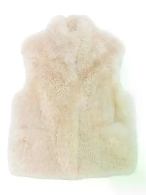 LISKA Shearling Gilet - Neutrals