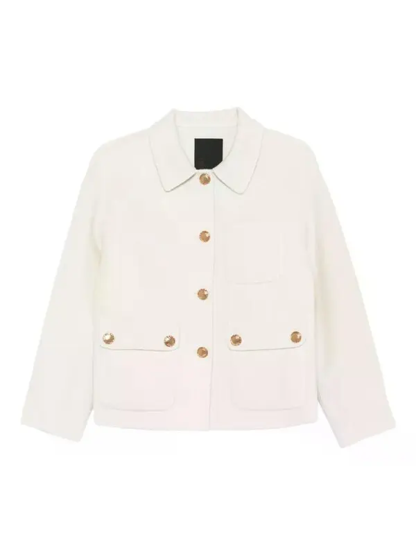 LISKA Jack Front-button Jacket - White