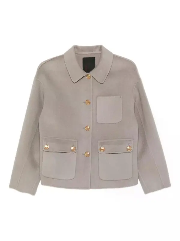 LISKA Jack Front-button Jacket - Grey