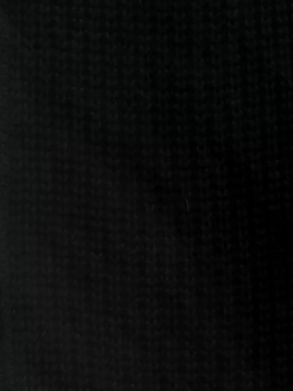 LISKA Ribbed Cashmere Scarf - Black