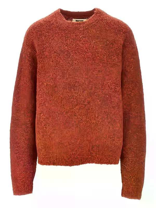 WOODBIRD Crew Neck Textured Knit Sweater