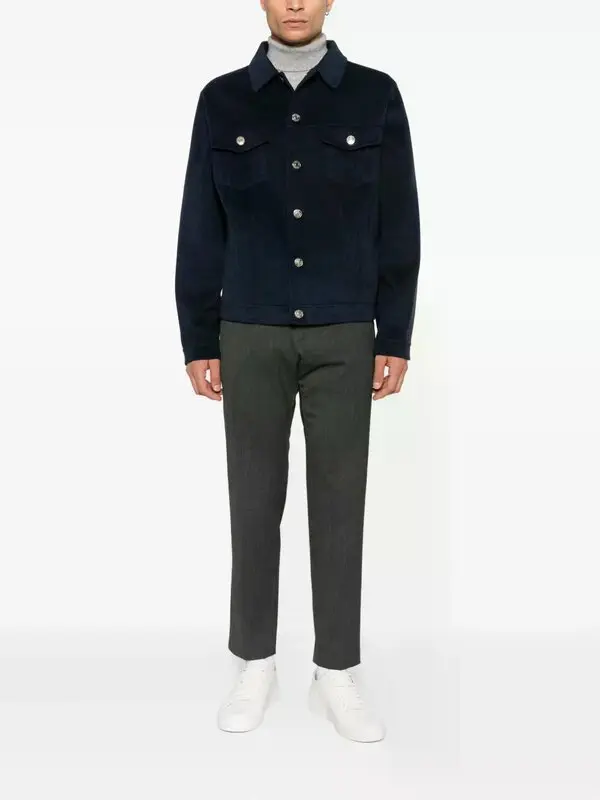 Soft Goat Buttoned Pocket Jacket