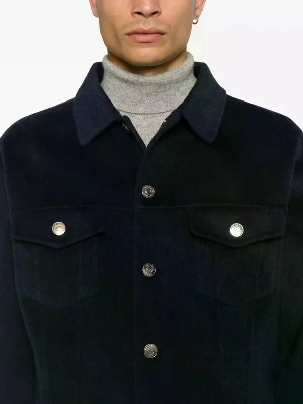 Soft Goat Buttoned Pocket Jacket