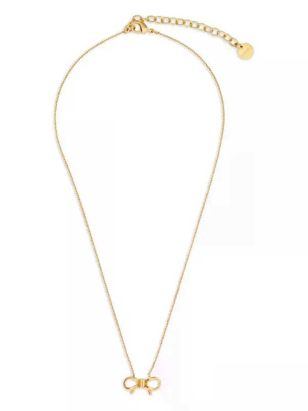 FERRAGAMO Bow Pendant Necklace - Gold