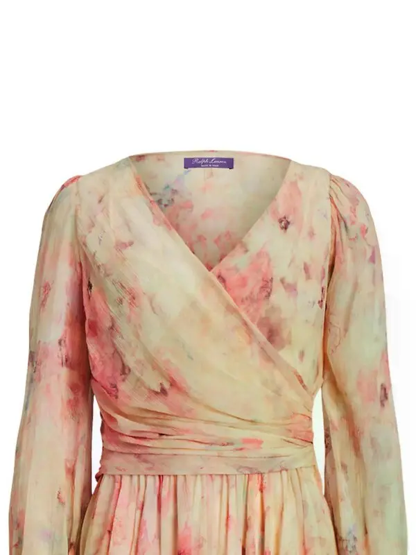 ralph lauren silk floral dress Women's Smocked Crinkled | XXL Its crafted from a luxurious mulberry silk blend embellished with a cloud Polo Ralph Lauren Floral-Print Silk