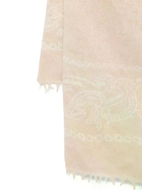 LISKA Paisley-print Frayed Scarf