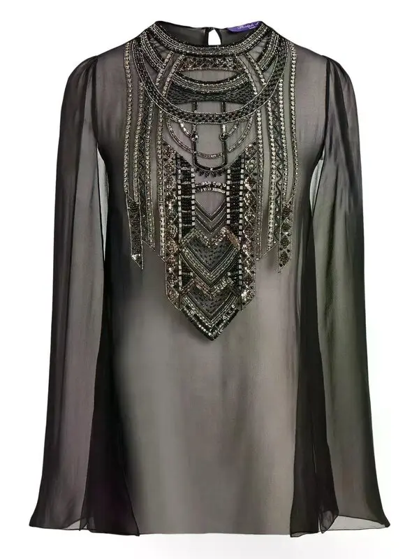 Ralph Lauren Embellished Cape Top