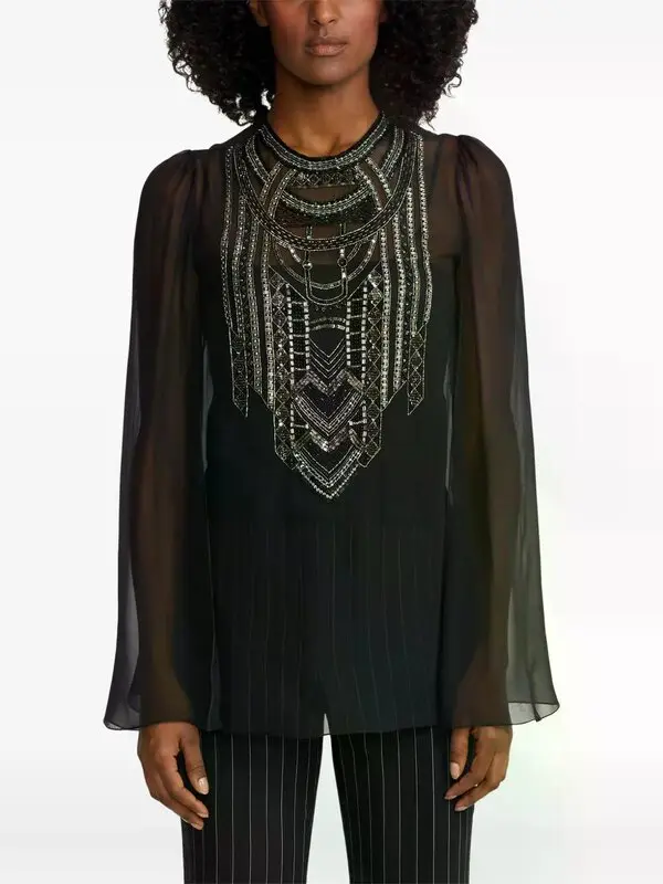 Ralph Lauren Embellished Cape Top