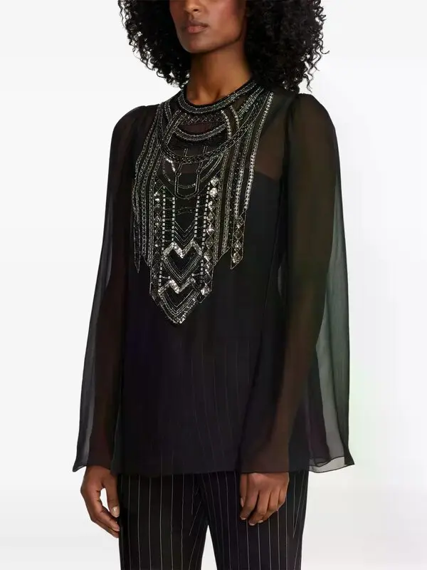 Ralph Lauren Embellished Cape Top