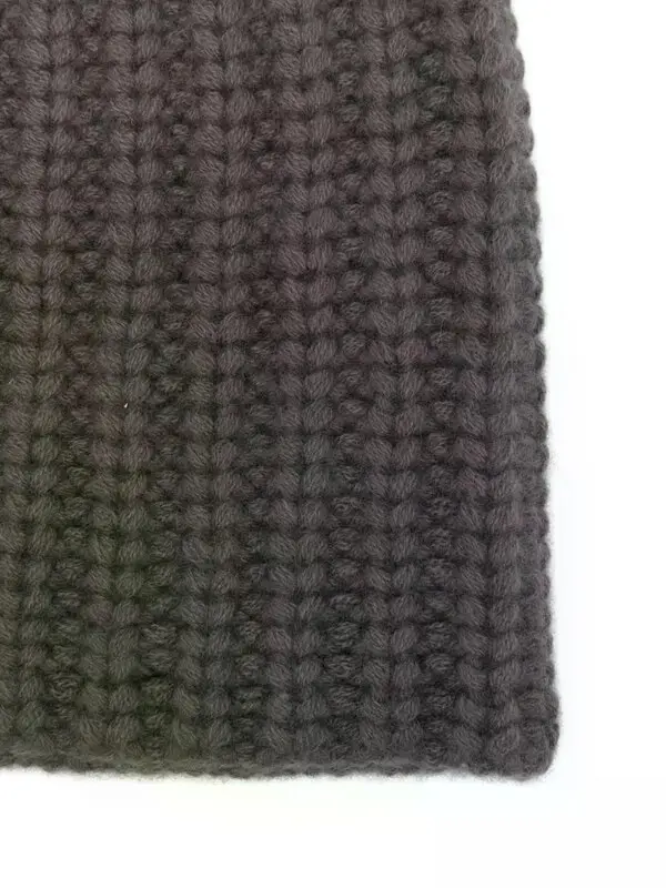 LISKA Ribbed Cashmere Beanie - Grey