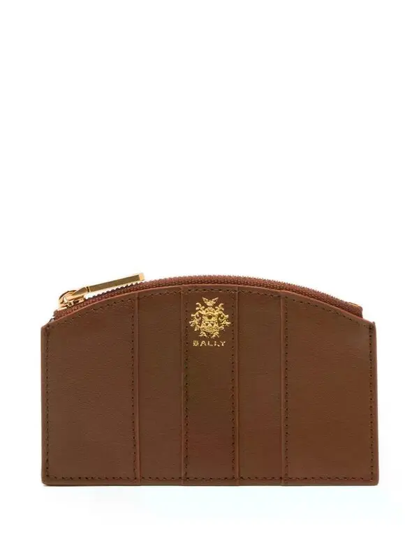 Bally Crest Leather Wallet - Brown