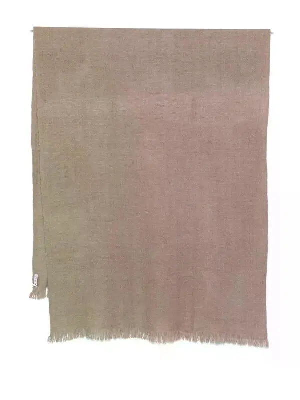 LISKA Frayed Scarf - Neutrals