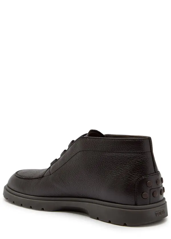 TOD'S Polacco Grained Leather Boots