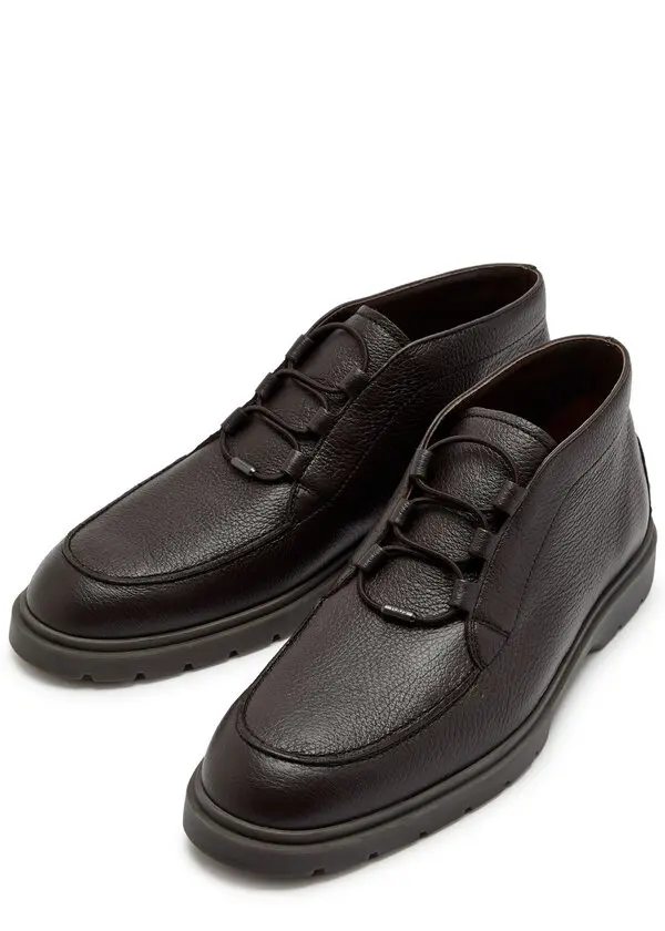 TOD'S Polacco Grained Leather Boots