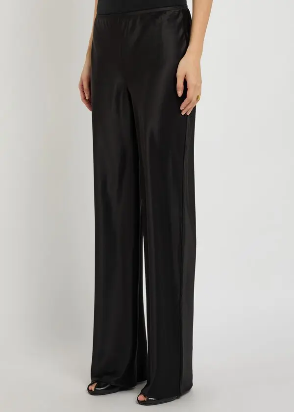REFORMATION Gale Straight-leg Satin Trousers