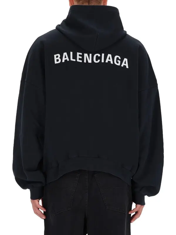 Balenciaga Sweatshirt With Logo - Black