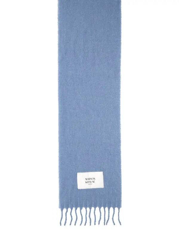 Maison Kitsuné Alpaca" Scarf - Blue