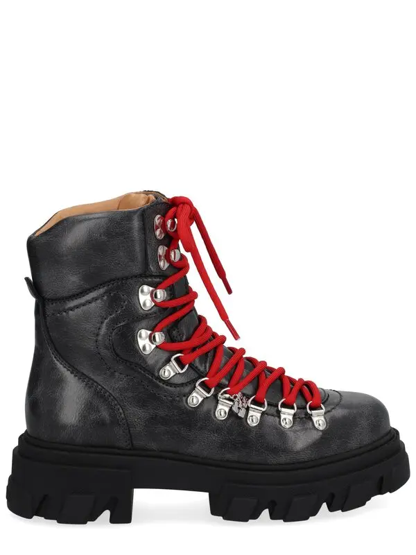 GANNI Hiking Boot - Black