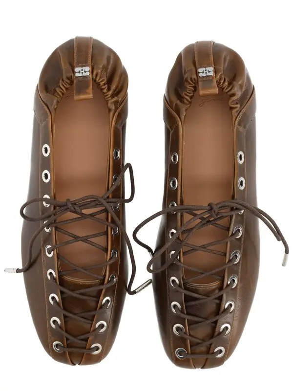 GANNI Ballerinas With Laces