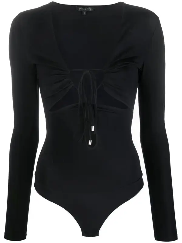 Patrizia Pepe Tie-fastening Cut-out Bodysuit