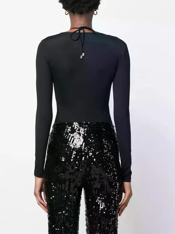 Patrizia Pepe Tie-fastening Cut-out Bodysuit