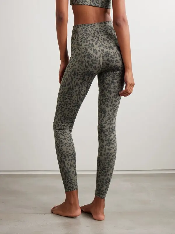 Varley Cheetah-print Freesoft™ Leggings - Brown