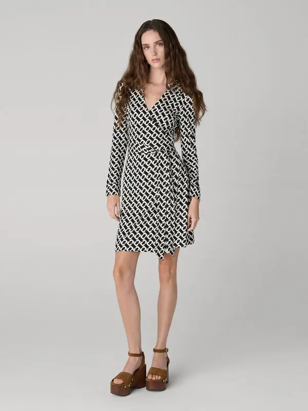 blue dress for baby girl Women Size 10 Diane Von Furstenberg Black, White Hearts Not Vintage Dress