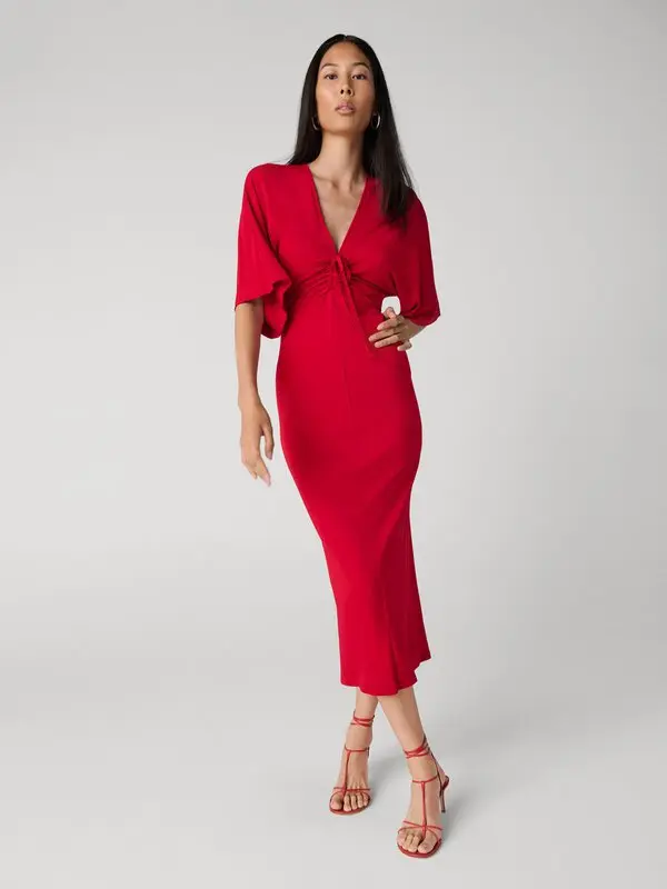 Diane Von Furstenberg Valerie Dress - Scarlet