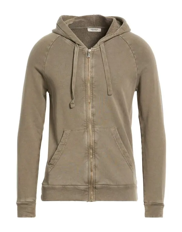Crossley Cotton French Terry Zip-up Hoodie - Green