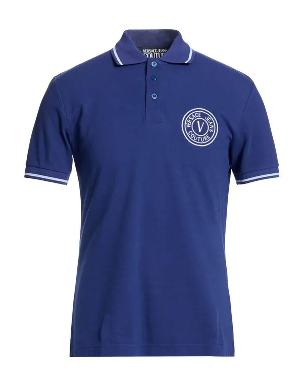Versace Polo Shirt Size Cotton, Polyester, Elastane