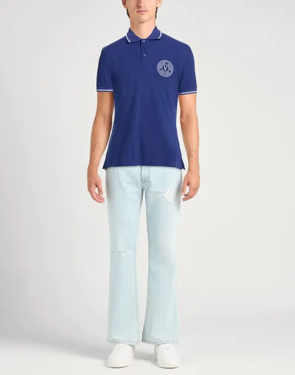 Versace Polo Shirt Size Cotton, Polyester, Elastane