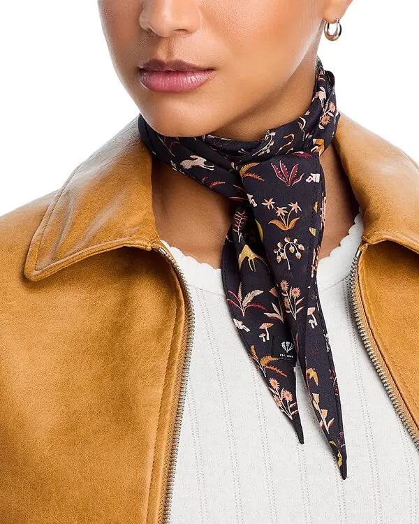 FRAAS V Woodland Diamond Silk Scarf Exclusive - Grey