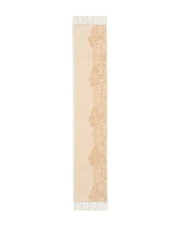 Bloomingdale'S Lace Print Scarf Exclusive - Ivory/oat