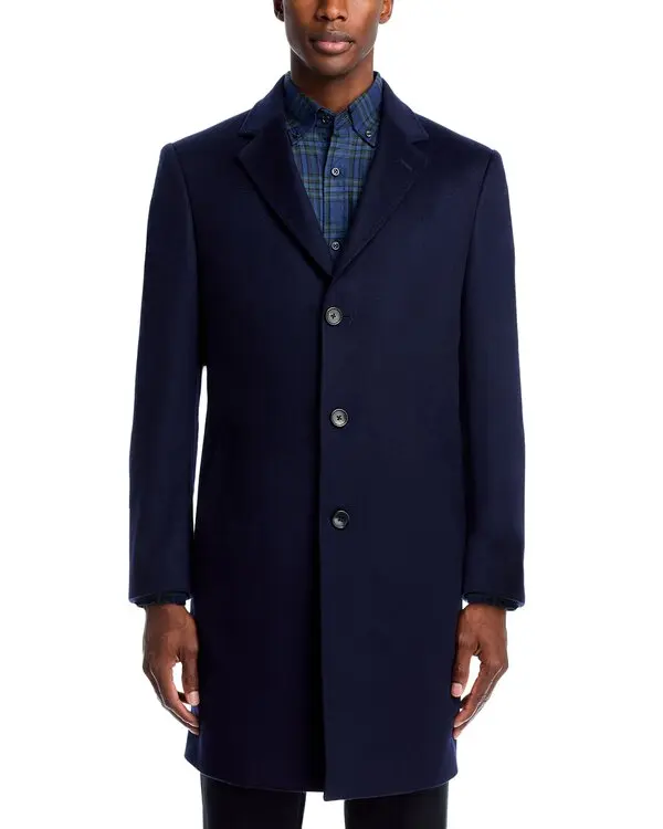 Cardinal Of Canada St. Pierre Cashmere Topcoat - Navy