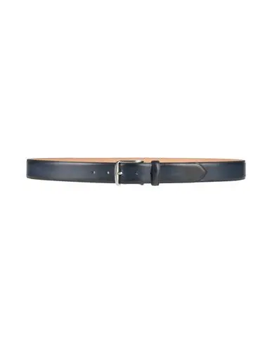 ZAMPIERE Leather Belt - Navy