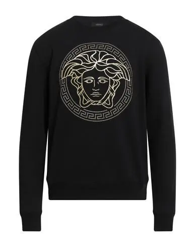 Versace Sweatshirt With Embroidered Logo And Studs