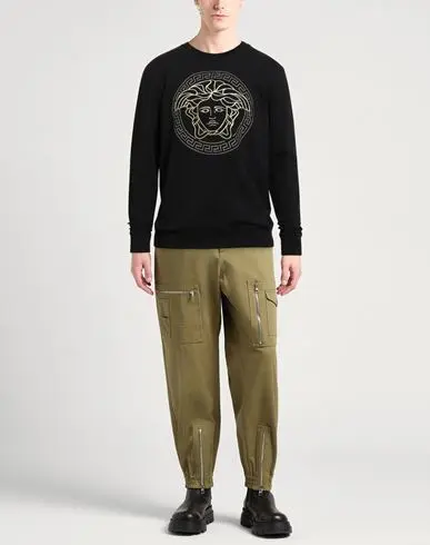 Versace Sweatshirt With Embroidered Logo And Studs