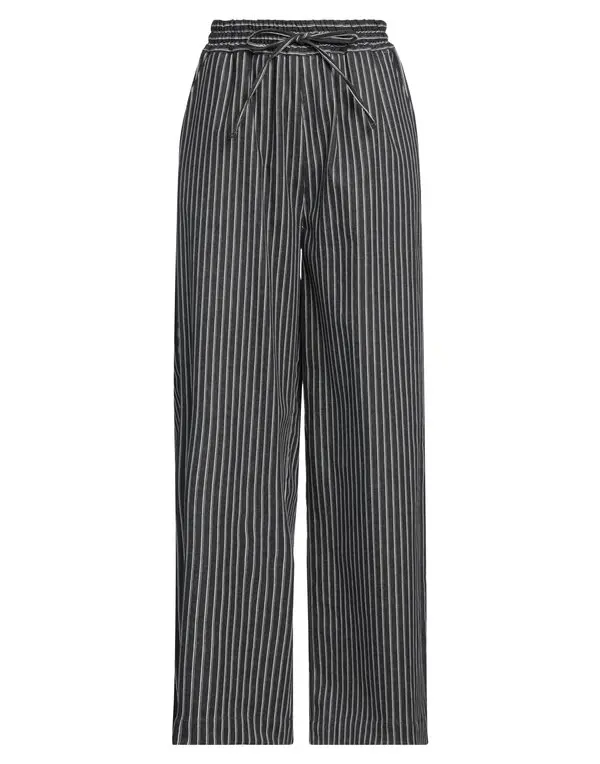 STYLEALBUM High Waisted Wide Leg Striped Jeans