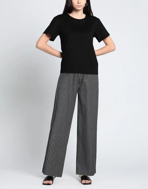 STYLEALBUM High Waisted Wide Leg Striped Jeans