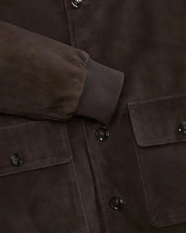 Ted Baker London Weir Suede Bomber Jacket