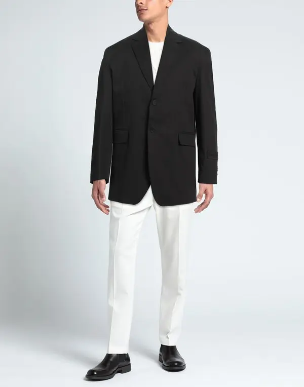GARMENT WORKSHOP Single-breasted Twill Blazer - Black