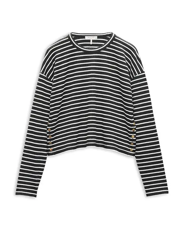 Rag & Bone Knit Stripe Crewneck Pullover