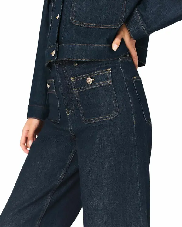 Maje High-rise Wide-leg Jeans