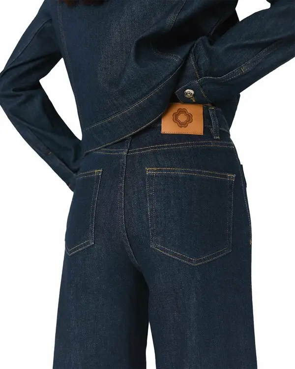 Maje High-rise Wide-leg Jeans