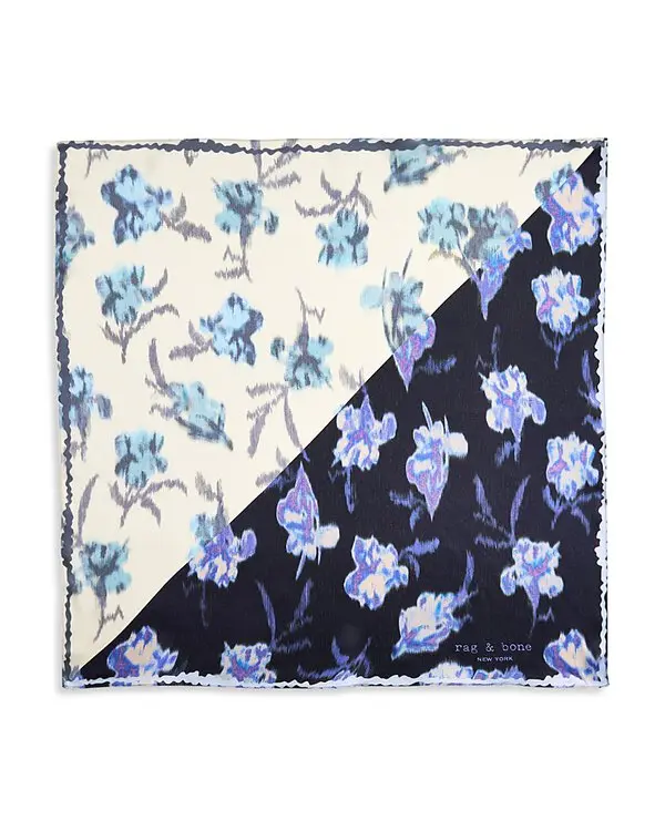 Rag & Bone Kit Silk Bandana - Navy