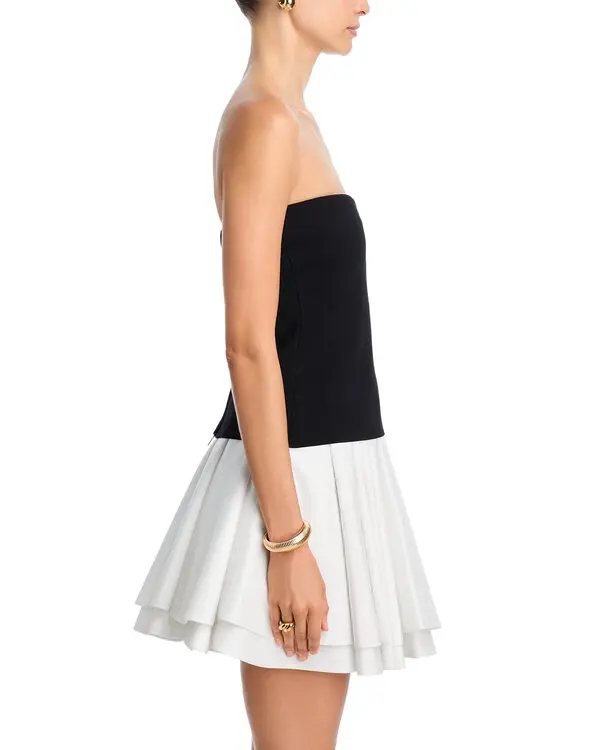 Simkhai Isabelle Strapless Mini Dress - Black Multi